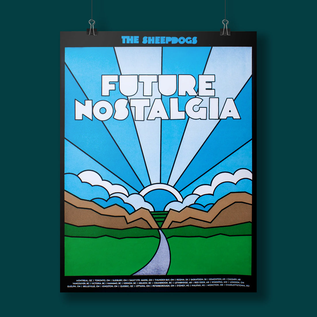 Future Nostalgia Canadian Tour Poster – The Sheepdogs